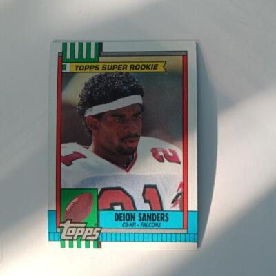 1990 Topps Super Rookie Deion Sanders #469 Atlanta Falcons - Mint | eBay