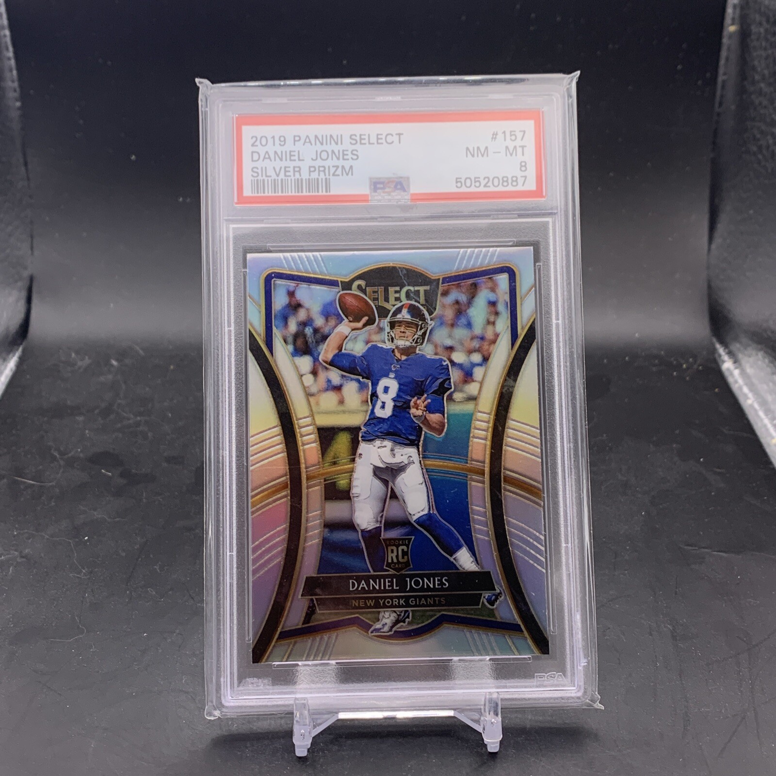 2019 Panini Select Silver Prizm #157 Daniel Jones RC Rookie Gem Mint ...