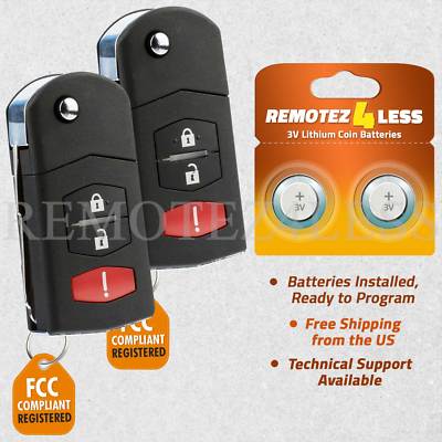 2 For 2007 2008 2009 2010 Mazda CX-9 CX9 Keyless Entry Remote Car Key ...