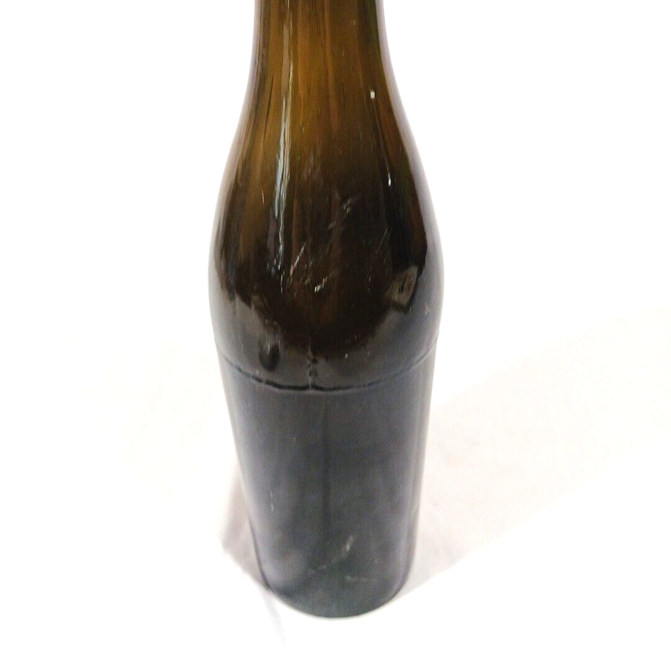 Antique 3 Piece Panel Mold Olive Green Beer Bottle Blob Top Indented ...