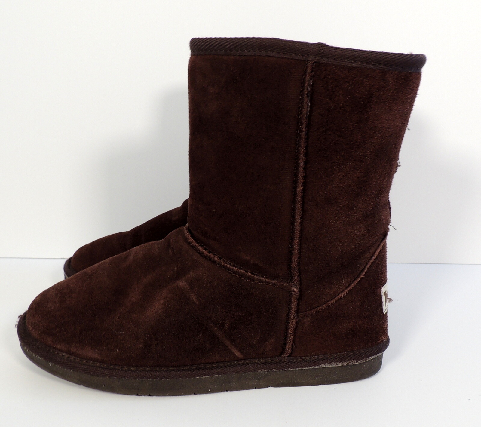 Tamarac Sherpa Boots Womens 7 Brown Suede Genuine Lambs Wool Lined | eBay
