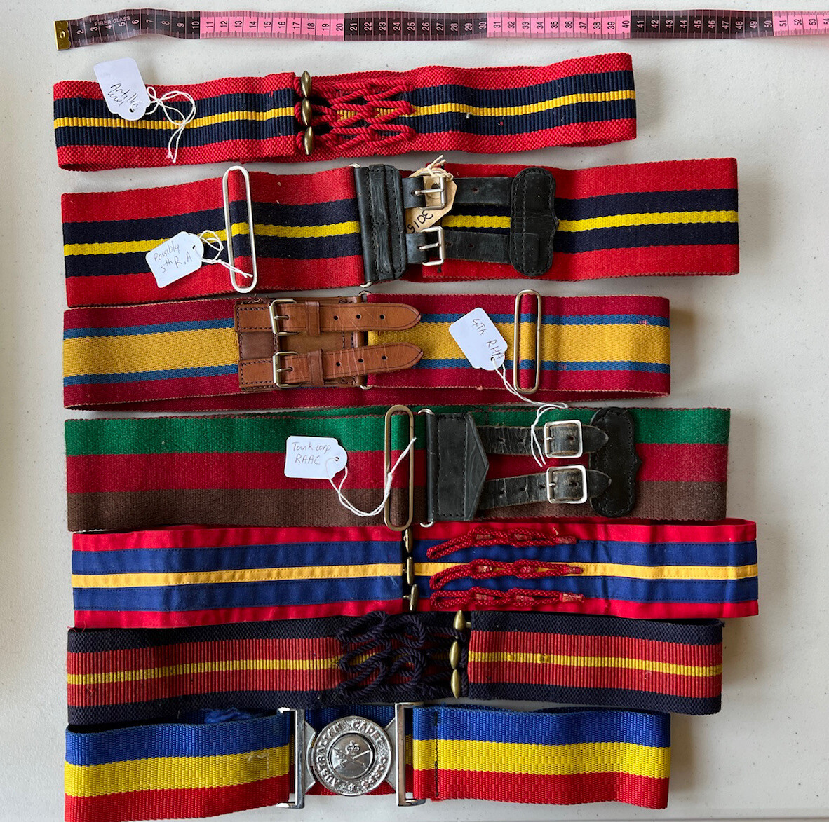 Collections Of 7 British Army Officer/ORs Regimental Regiment/Corps ...