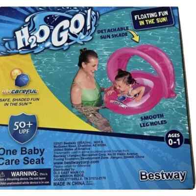 Bestway H20 Go Baby Care Seat UV Careful Pool Beach Floatie | eBay