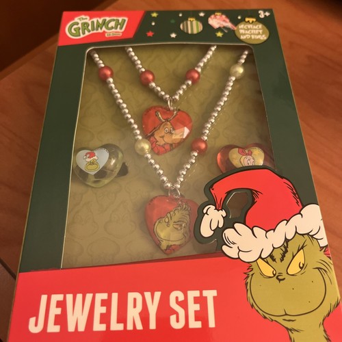 The Grinch - Jewelry Set Ring Necklace Bracelet | eBay