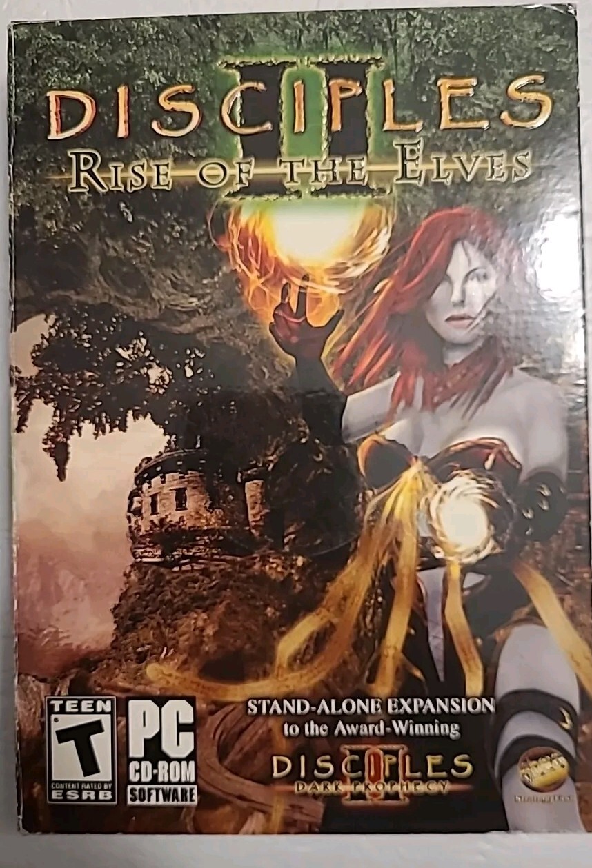 Disciples II, Rise of the Elves Stand-Alone Expansion PC Game 2 Discs ...