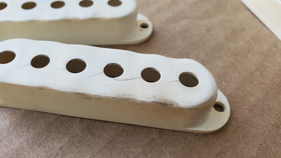 1954-1957 Fender Sratocaster Knob Pickup Cover Set Vintage RI USA ...