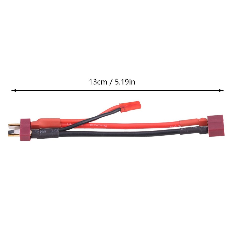 Deans T Plug With JST Plug Power Cable 18AWG Wire T Plug With JST ...