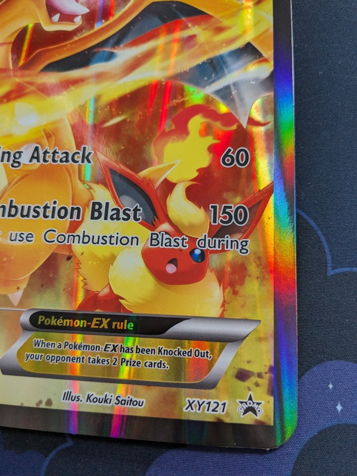 Charizard EX XY121 Holo Promo Pokemon Card TCG Generations Jumbo ...