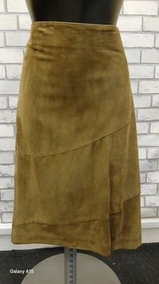 PATSY SEDDON For Phase Eight BNWT Made in U.K Tan Leather Skirt UK 14 ...