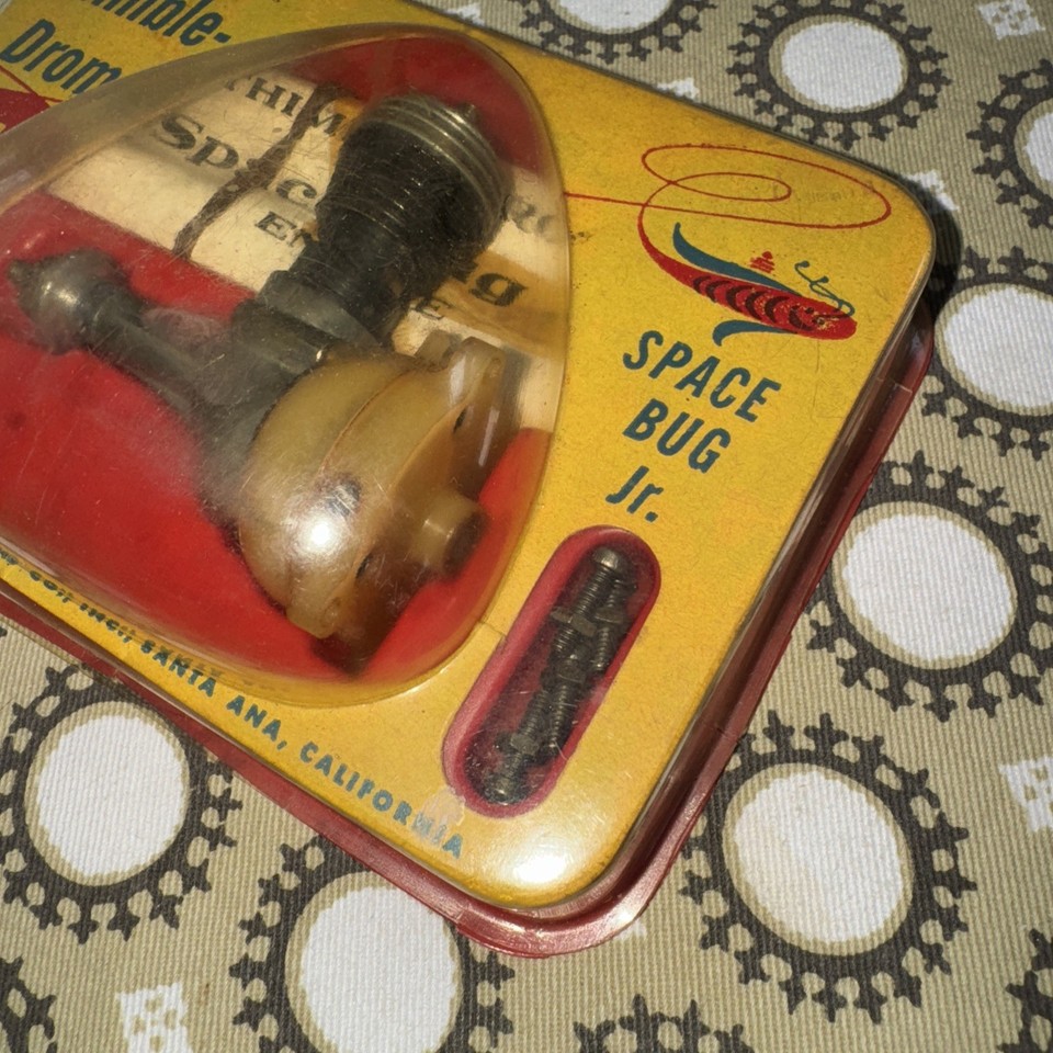 Vintage Cox Thimble Drome Prop Rod Tether Car Space Bug .049 Engine NOS ...