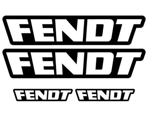 Fendt 3 Lettering Decal Aufkleber Adesivo Sticker Set / Black / White ...