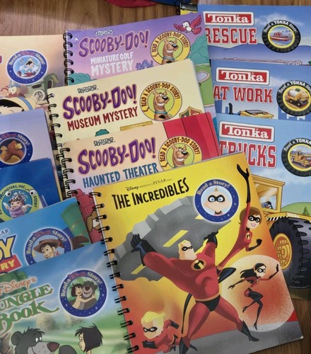 STORY READER LEARNING TOY Backpack, Cartridges, Books, Disney Pixar ...