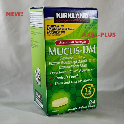 Kirkland Signature Mucus DM Maximum Strength, 84 Tablets | eBay