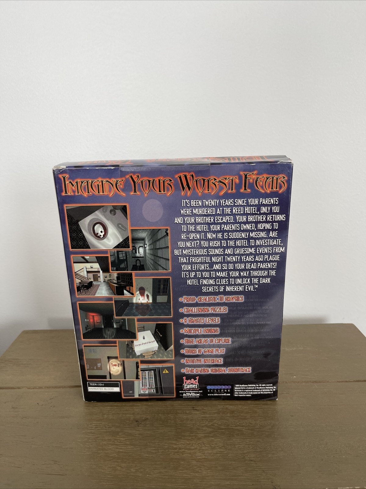 Inherent Evil: The Haunted Hotel (1999) Big Box CD-ROM PC Game - NEW ...