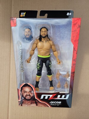 Major League Wrestling Jacob Fatu w/ Barbed Wire Kendo Stick 6" Figure ...