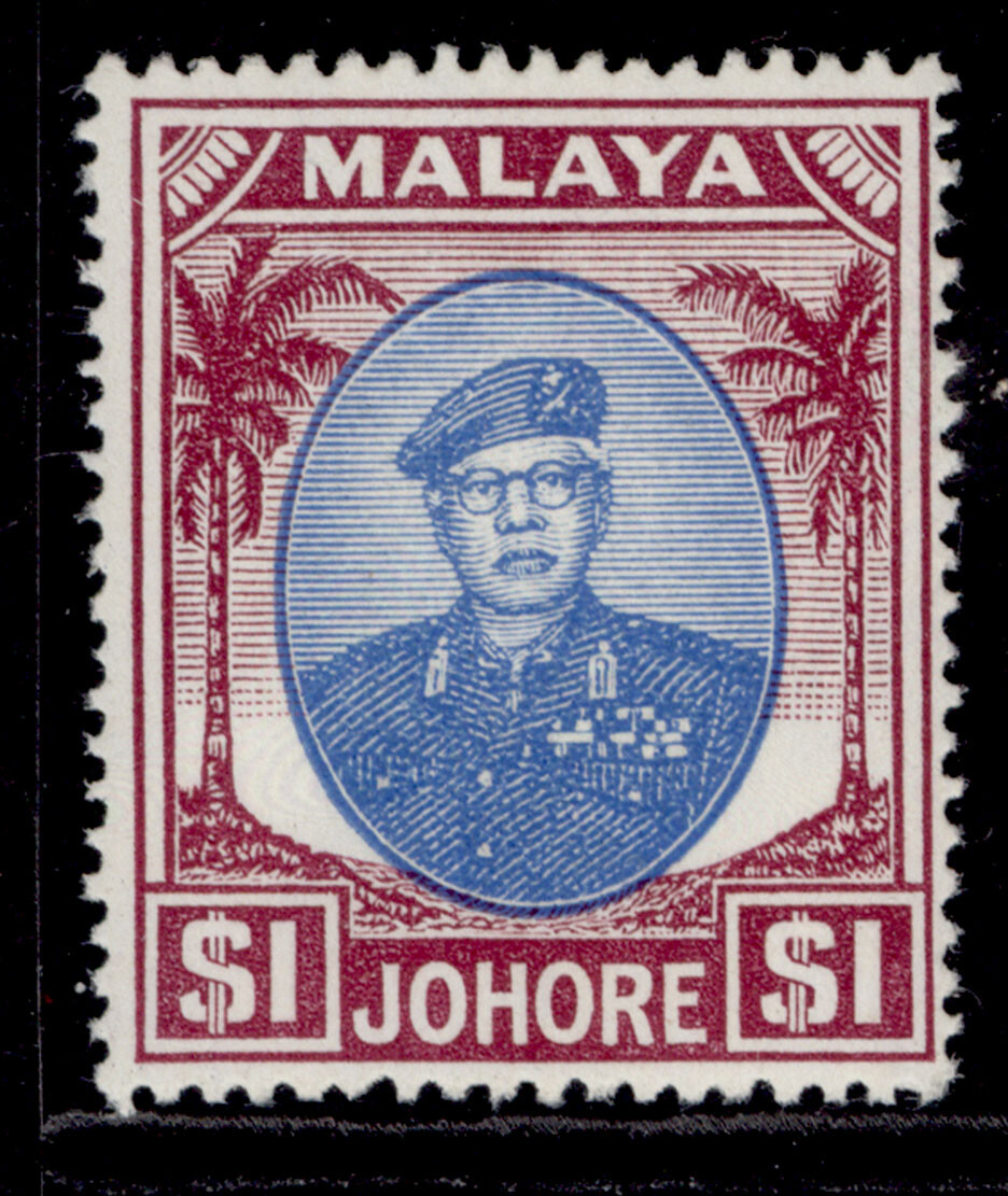 MALAYSIA - Johore GVI SG145, $1 blue & purple, NH MINT. Cat £14. | eBay