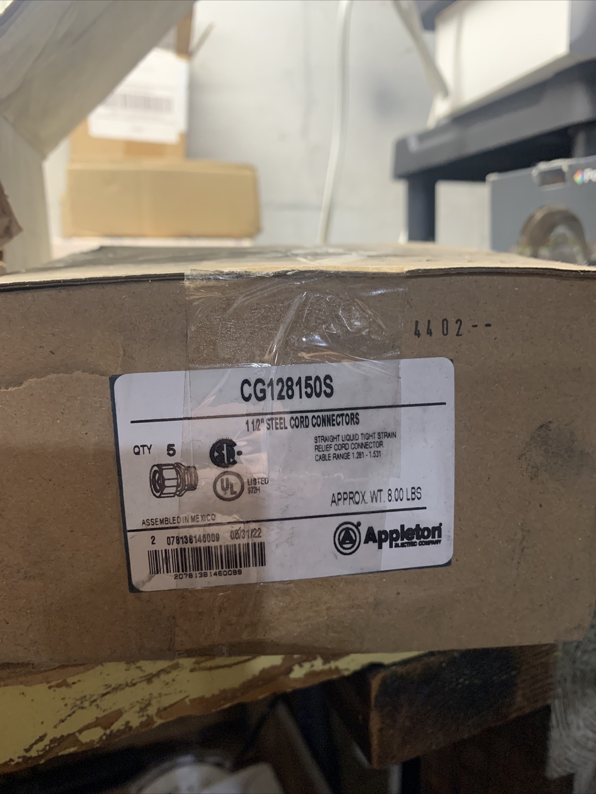 APPLETON CG-128150S CORD GRIP Single Fitting | eBay