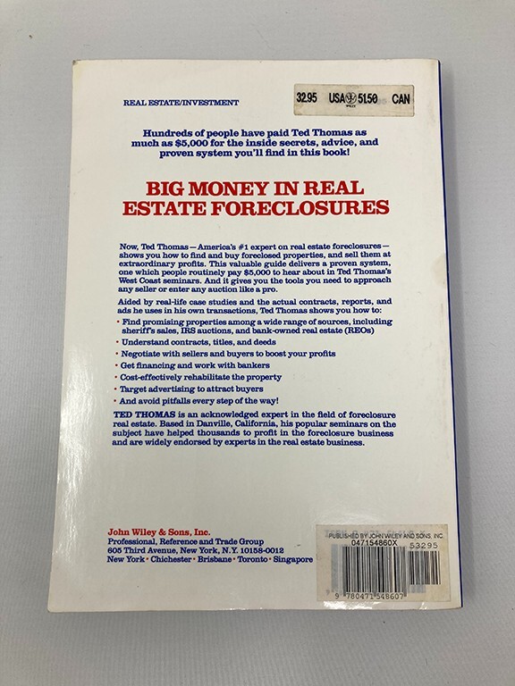 BIG MONEY IN REAL ESTATE FORECLOSURES by TED THOMAS NEW BOOK RARE ...
