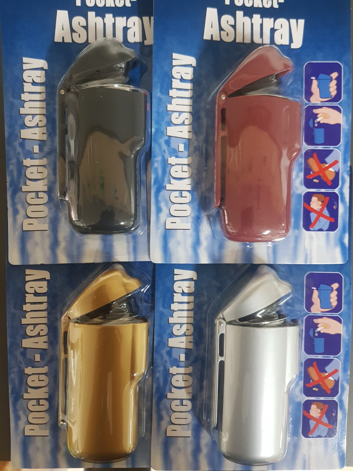 Mini Portable Pocket Ashtray clip on Cases Smoking Outdoor Accessory | eBay