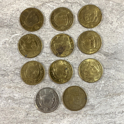 11 BRASS COINS 1997 Pinnacle Mint Collection 10 MLB BASEBALL PLAYERS 1 ...