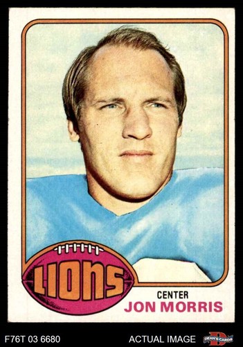 1976 Topps #344 Jon Morris Lions Holy Cross 4 - VG/EX | eBay