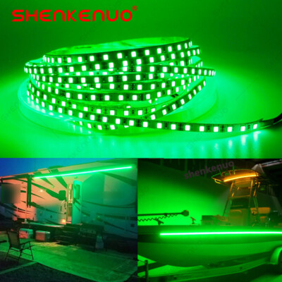 5M Waterproof IP68 UV /Green LED Strip Light Night Fishing Ultraviolet ...