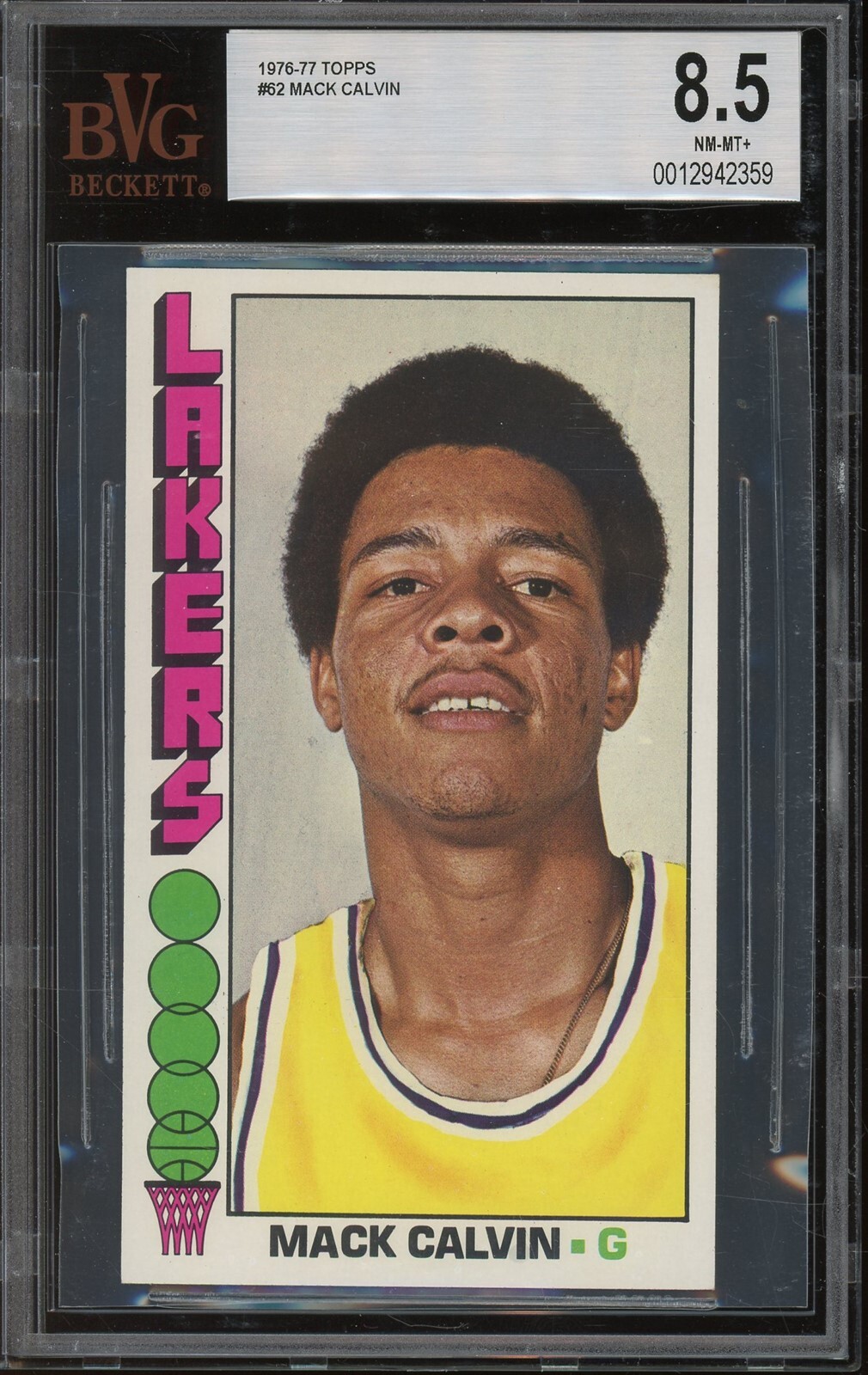 1976 Topps Basketball #62 Mack Calvin BVG 8.5 | eBay