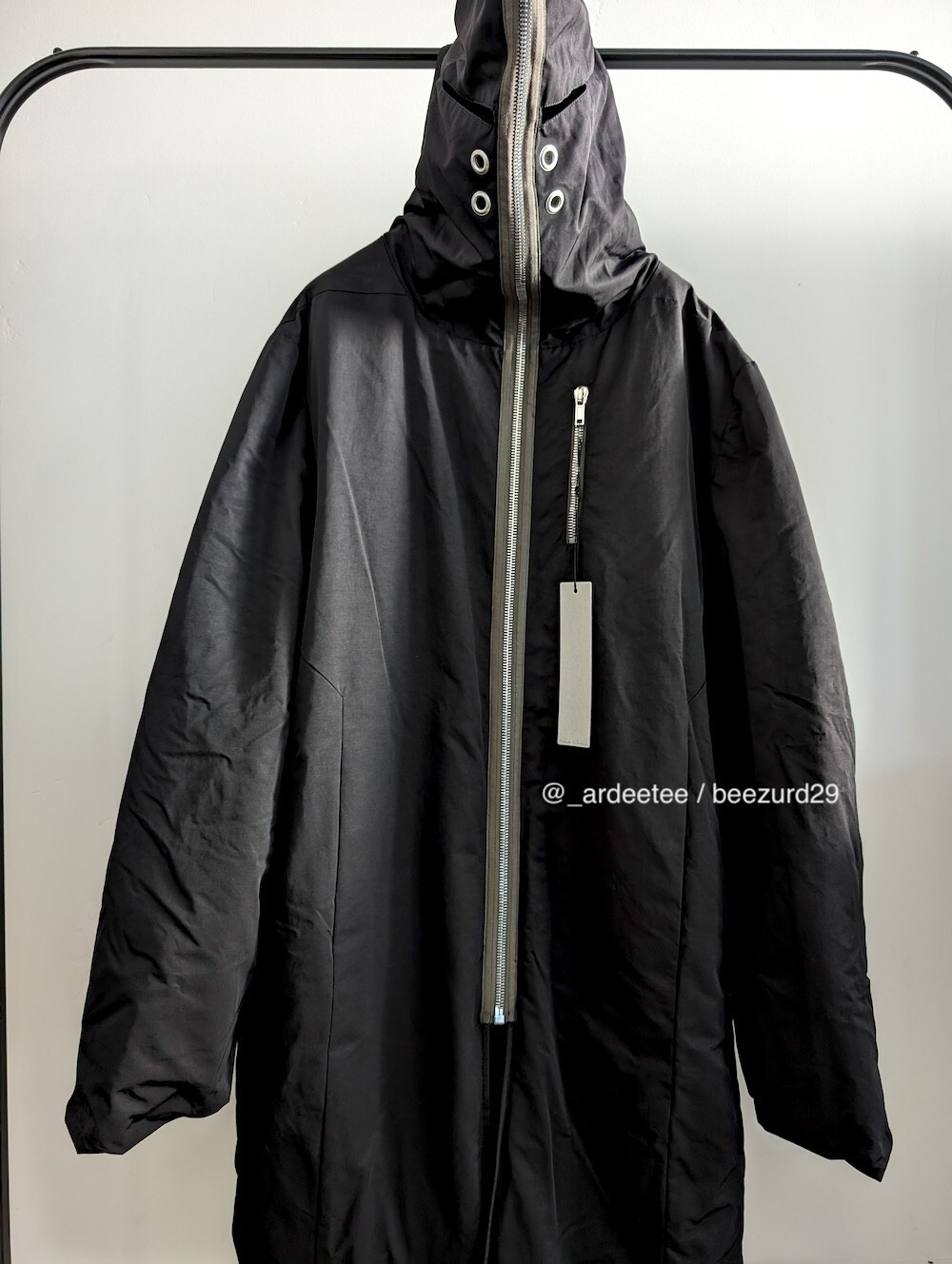 RICK OWENS RARE SAMPLE GOOSE DOWN JUMBO GIMP COAT PARKA FW22 STROBE ...