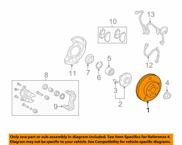 43512-48110 Toyota Disc, front 4351248110, New Genuine OEM Part | eBay