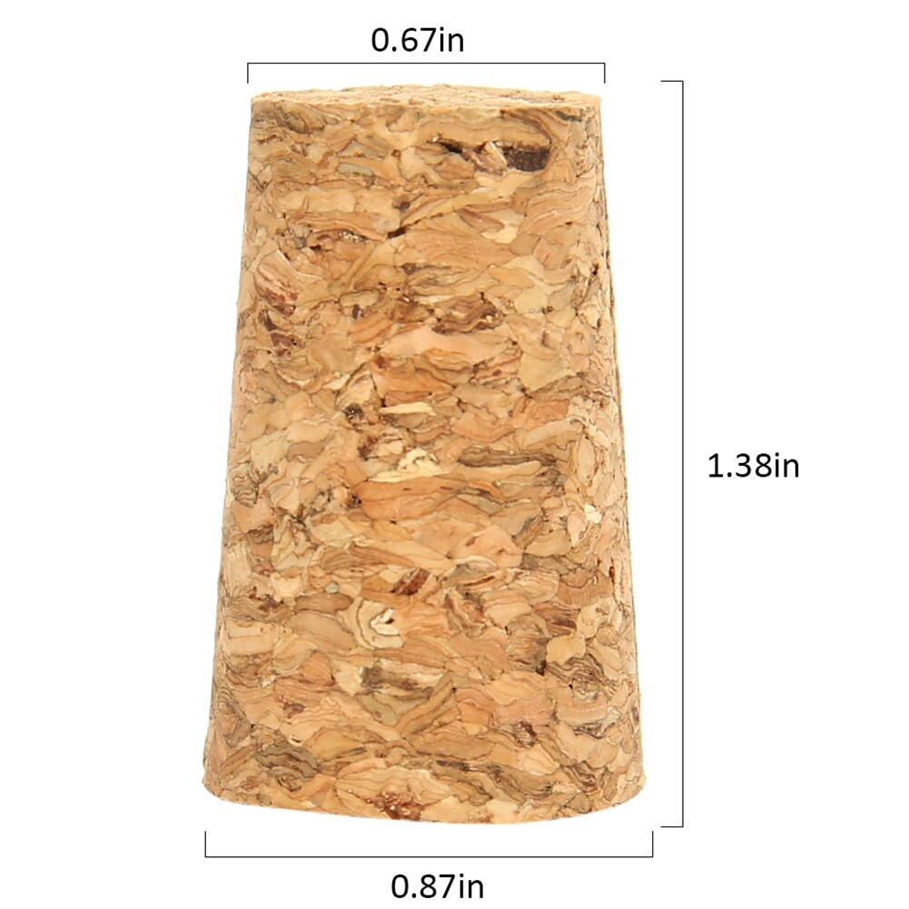 100Pcs Tapered Wine Cork Reusable Wood Corks Portable Sealing Wine ...