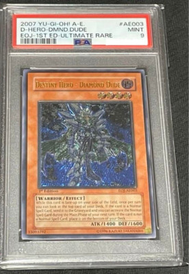 YuGiOh! Destiny Hero Diamond Dude Ultimate Rare 1st ED. Asian English ...