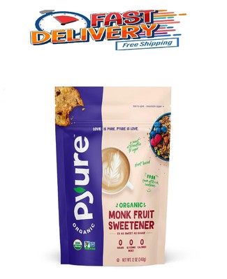 Pyure Organic Monk Fruit Blend Granular Sweetener Pouch 12oz | eBay