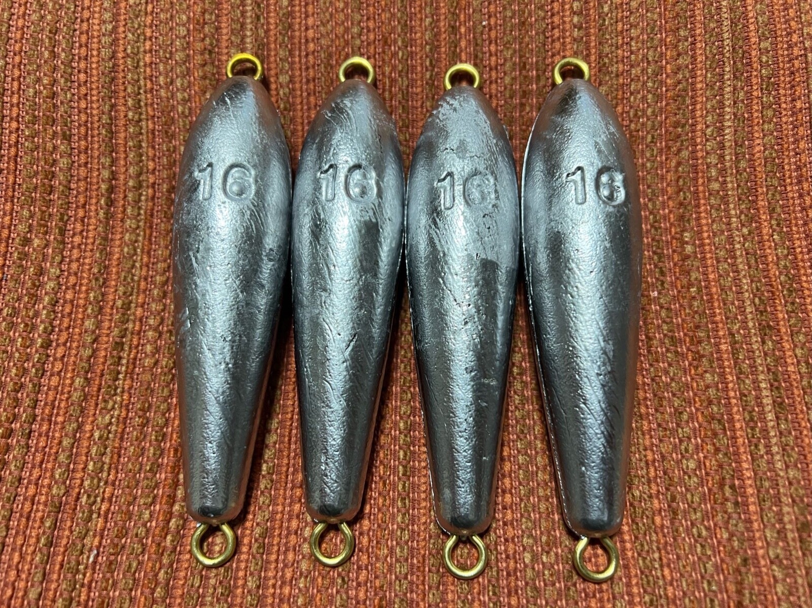 (10 Sinkers) - 16oz (One Pound each) Trolling, Torpedo, Bullet Fishing ...