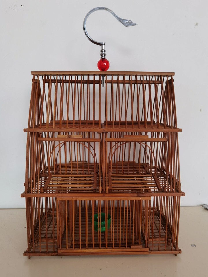 New 6-Door Bambo Birdcage Repeating Trap Cage for Birds Catch Birds ...