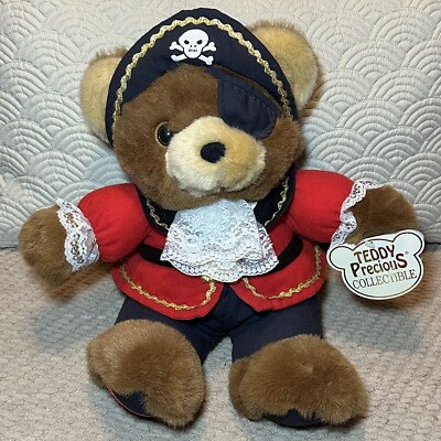 NWT Vintage Dan Dee Teddy Precious Collectible Pirate Bear 18” Plush ...