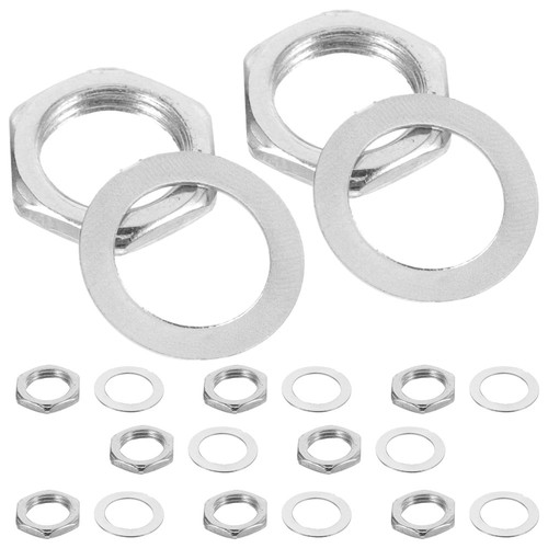 10 Sets Nut Washer Guitar Output Socket Alloy Nuts Saddle Electric Part ...