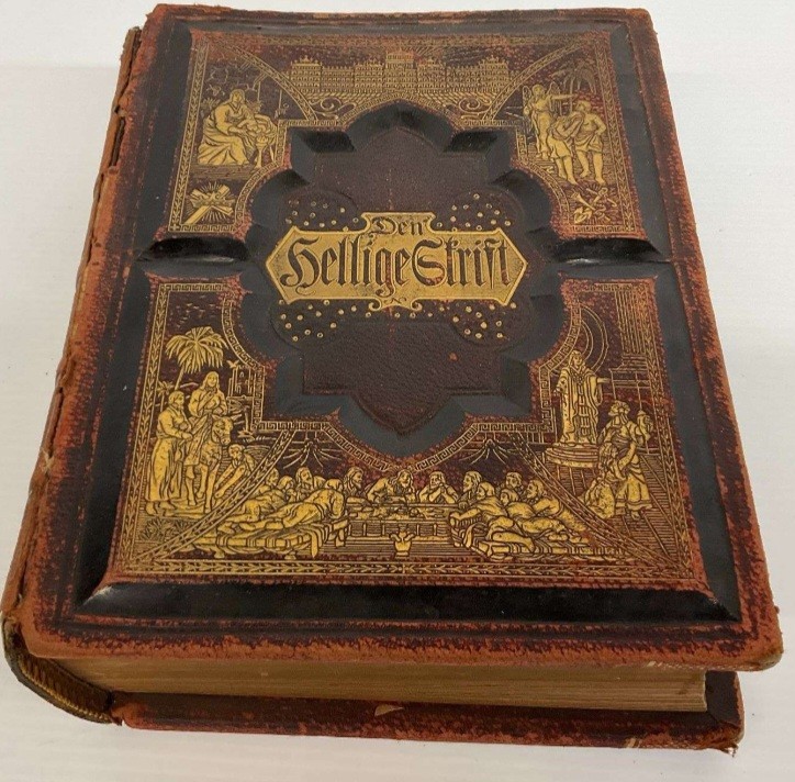 Circa 1891 Den Hellige Skrift (The Holy Scripture) Swedish Bible | eBay