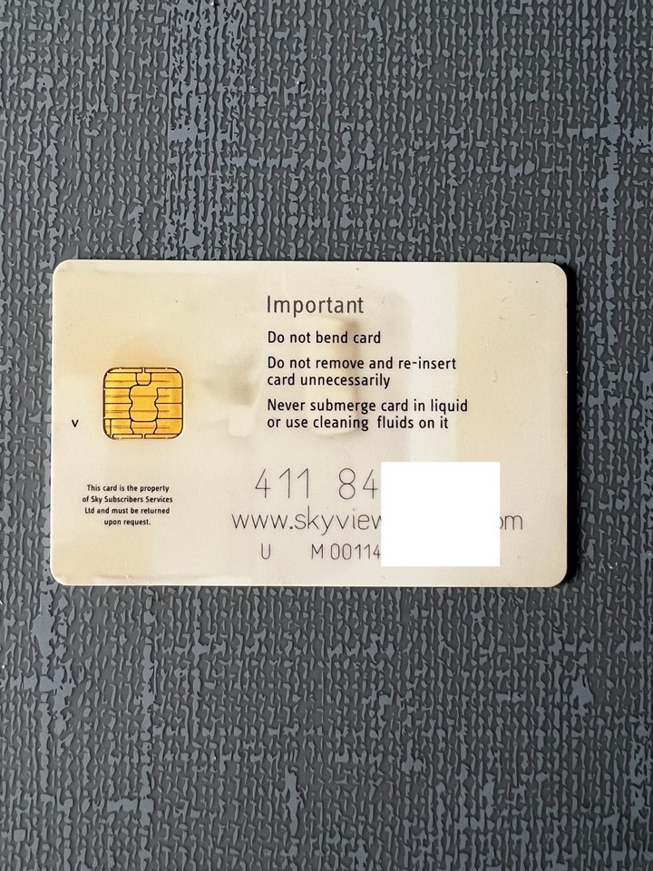 SKY TV FREESAT VIEWING CARD - Taken from old Sky + HD Box | eBay UK