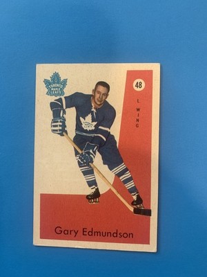 59/60 Parkhurst #48 Gary Edmundson Toronto Maple Leafs RC NM | eBay
