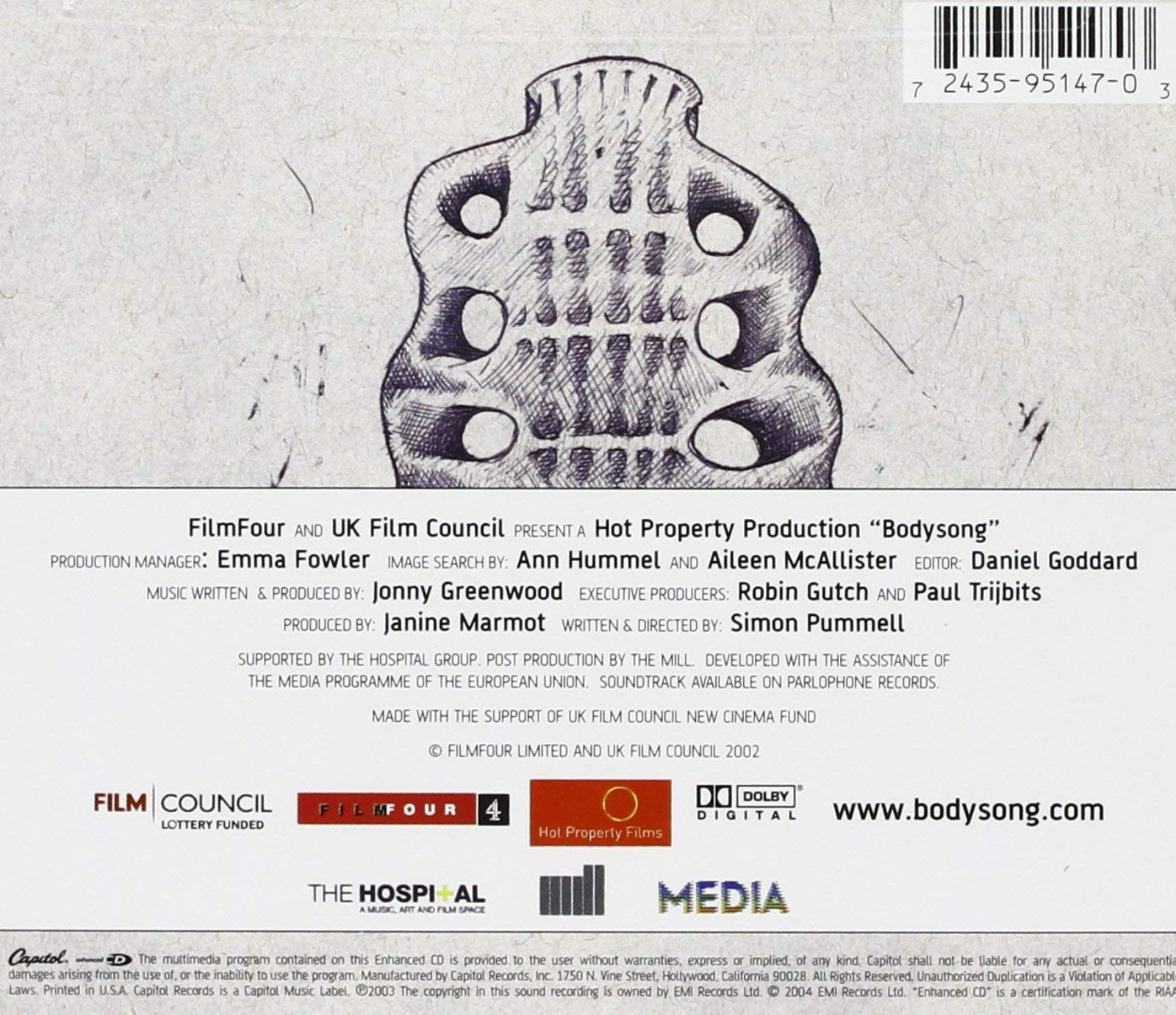 Jonny Greenwood - Bodysong (Music from the Film, 2003) for sale online ...