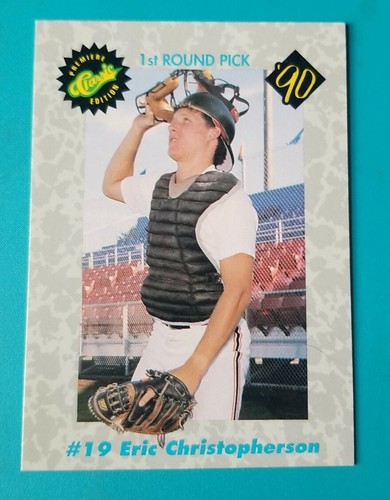 1990 Classic Draft Picks Baseball #19 Eric Christopherson | eBay