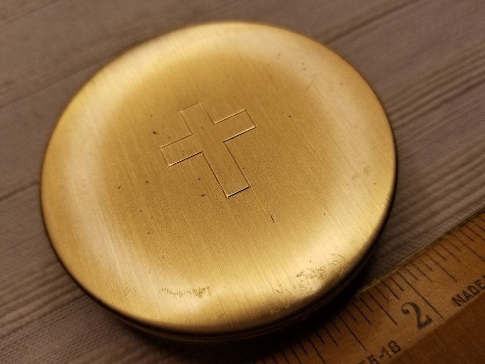 CATHOLIC PRIESTS COMMUNION PYX CATHOLIC SICK CALL CHRISTIAN ROSARY BOX ...