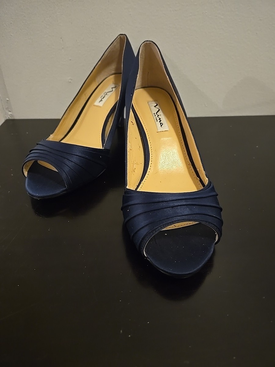 Navy Blue Pumps Ladies