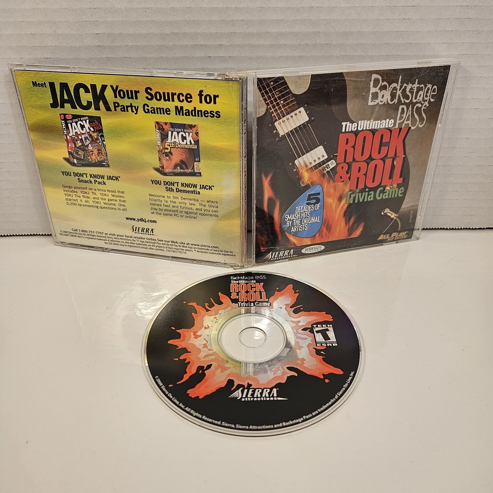Backstage Pass: The Ultimate Rock & Roll Trivia Game (PC CD-Rom) | eBay