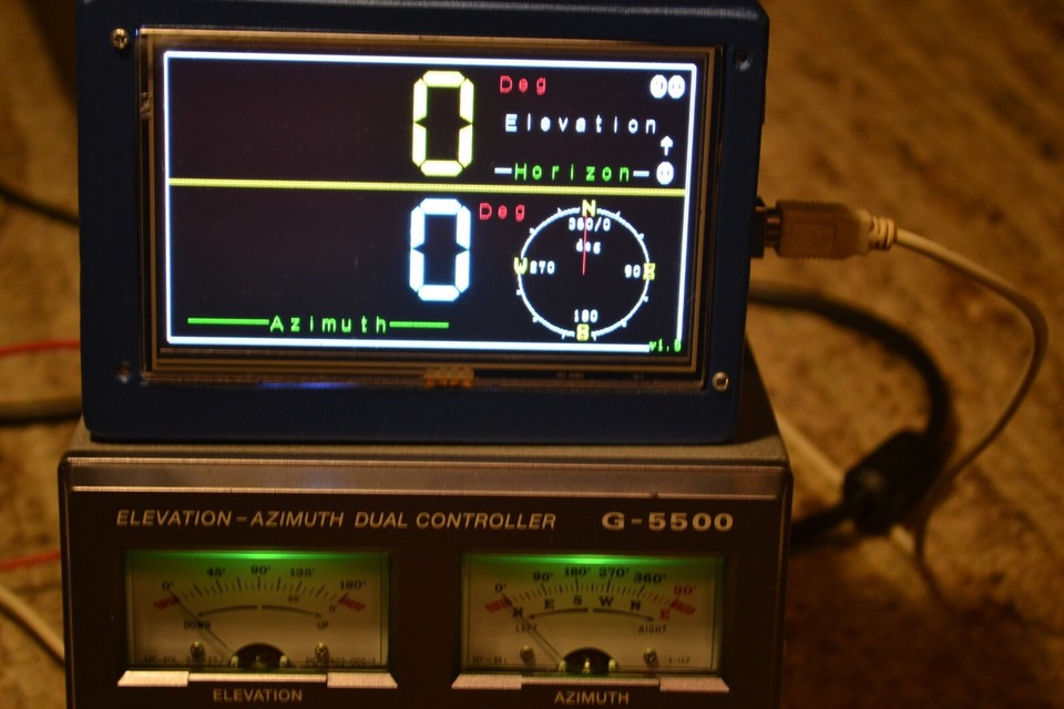 Digital Readout for Yaesu antenna rotors controllers-K-400, G5400 ...