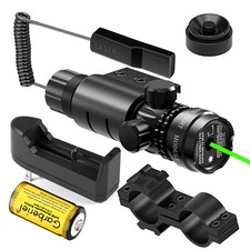 Tactical Armed Forces Green Dot Laser Scope Sight Module Picatinny Rail ...