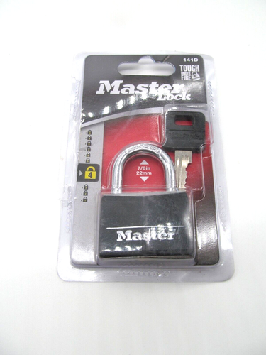 Master Lock 141D Black Covered Solid Body Padlock | eBay