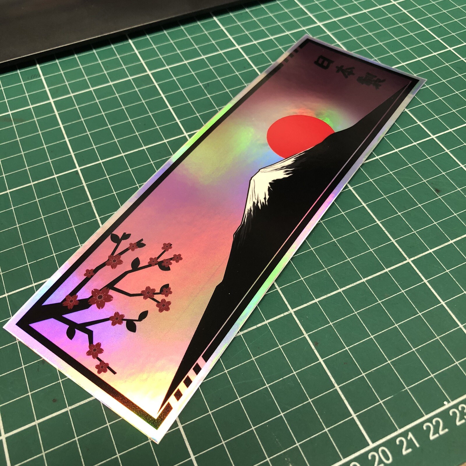 OFFICIAL TOUGE NATION "MADE IN JAPAN" CHERRY BLOSSOM MOUNT FUJI STICKER ...
