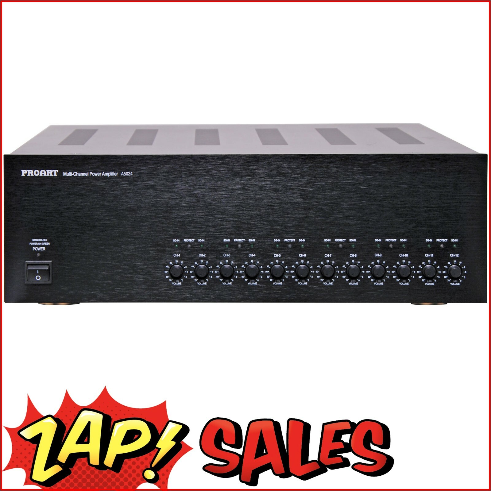 Multi zone audio distribution amplifier