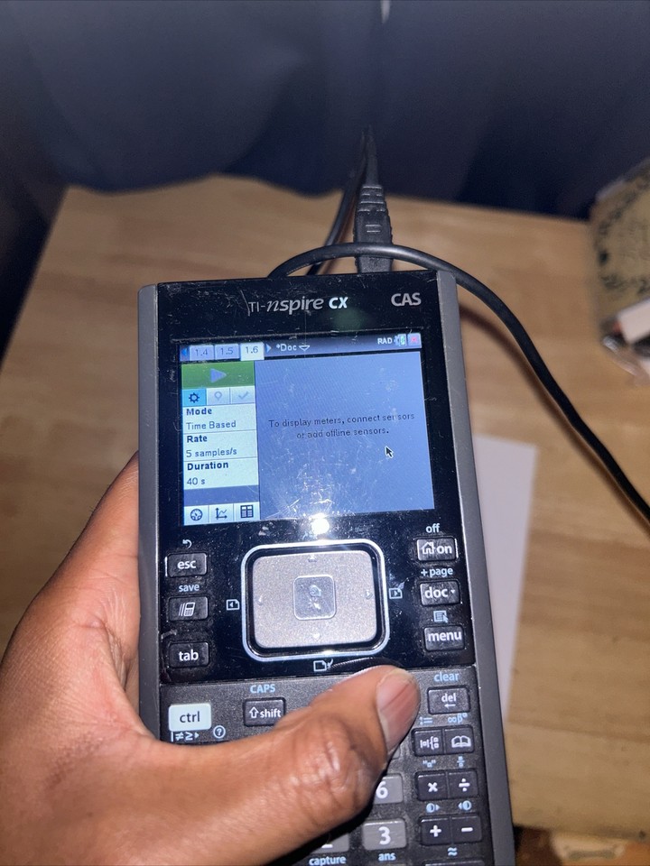 Texas Instruments TI Nspire CX CAS Graphing Calculator with charger And ...